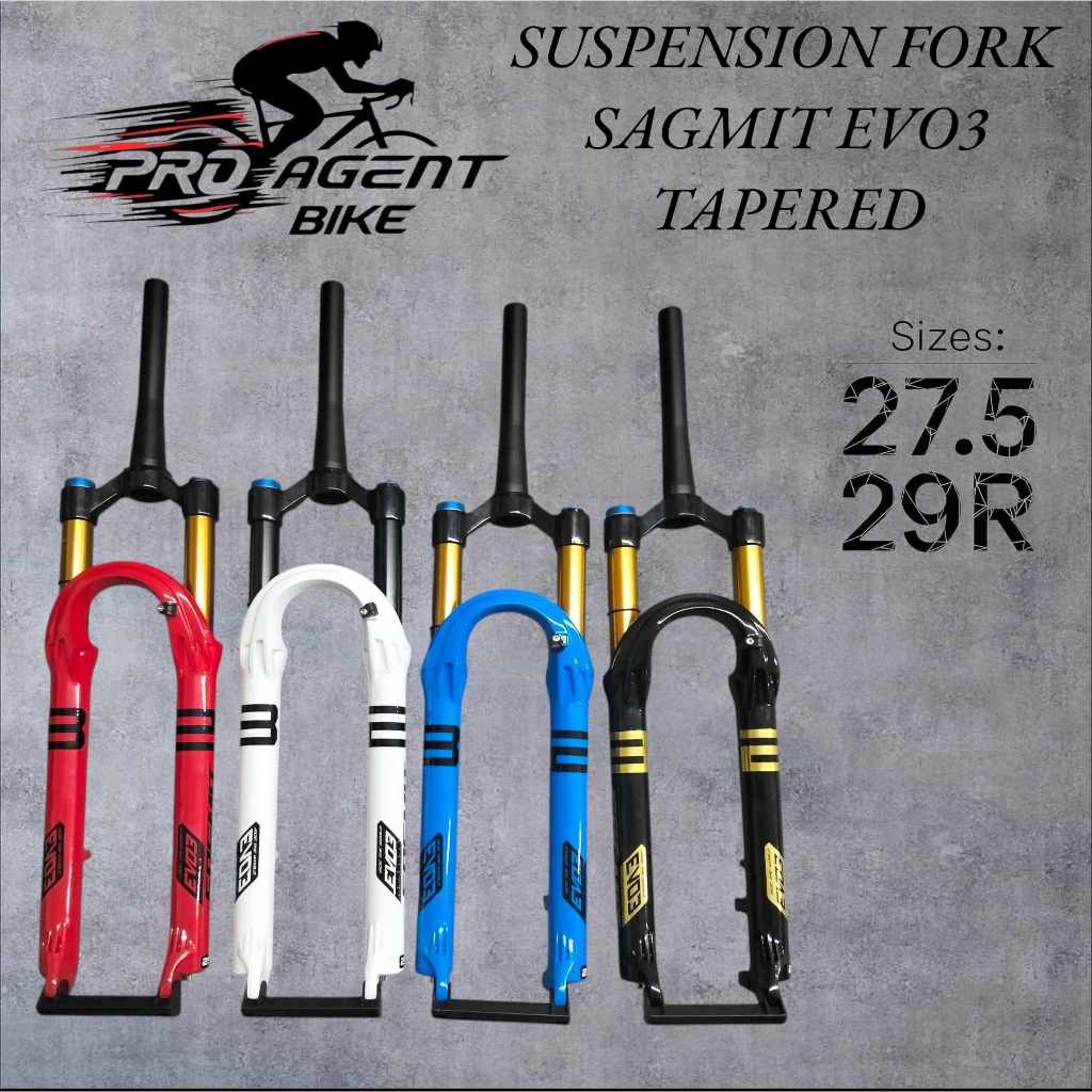 PRO AGENT X NEW 2025 SUSPENSION FORK SAGMIT EVO3 TAPERED 27.5/ 29R ...
