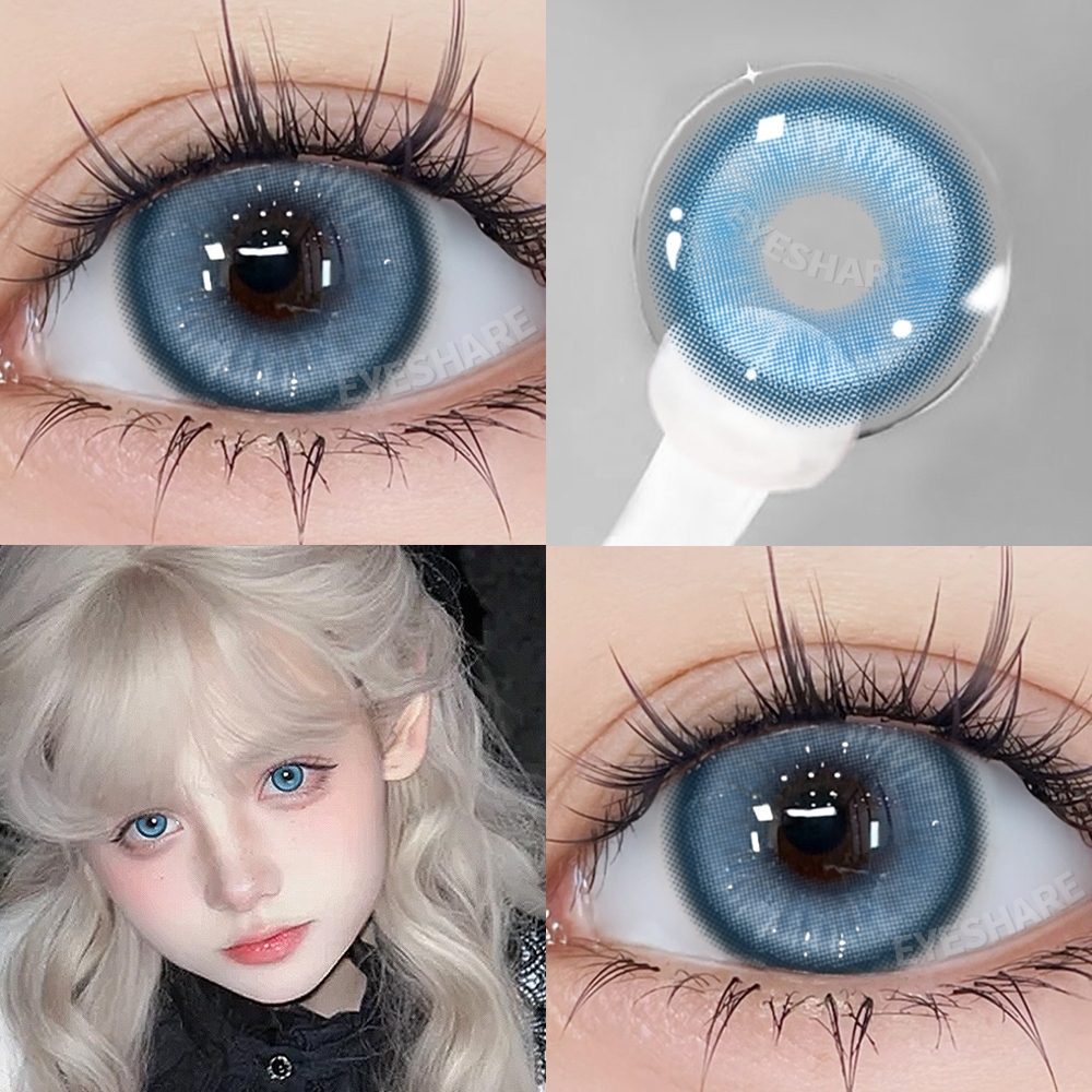 【COD】MADRID Series Cosplay Blue/Red/Purple Contact Lense 2pcs Contacts ...