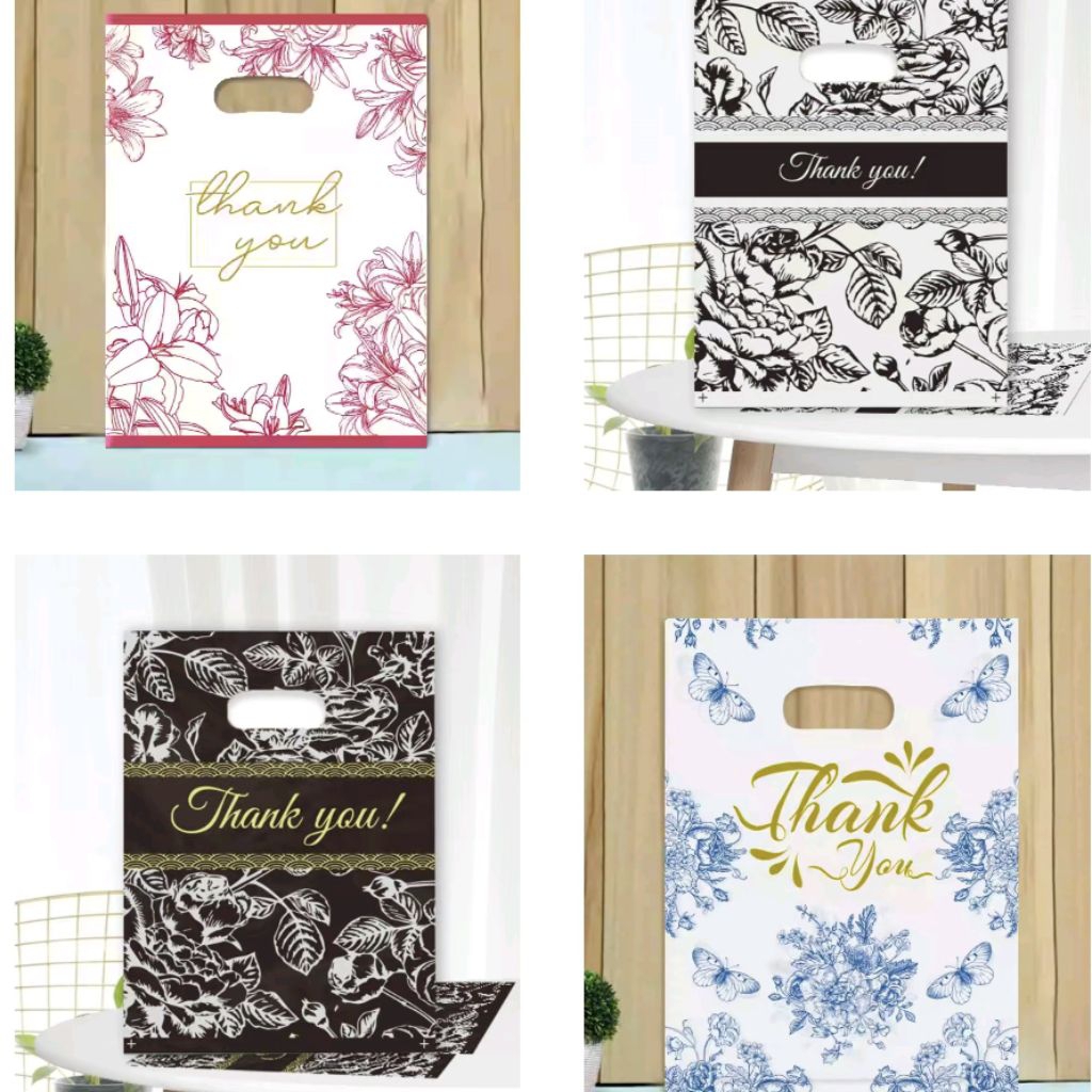 New Plastic bag #printed plastic(97-100pcs per pack) | Shopee Philippines