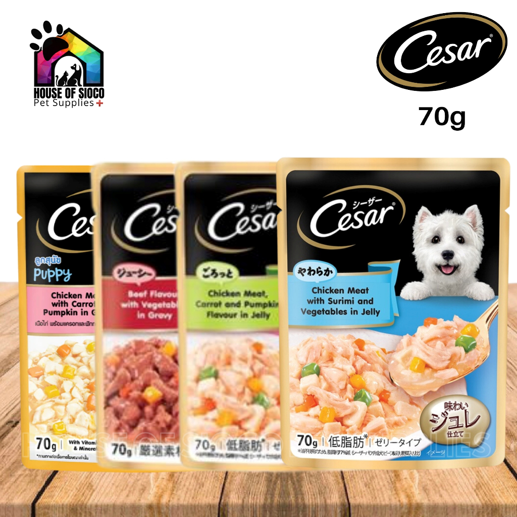 Cesar Pouch Wet Dog Food 70g | Shopee Philippines