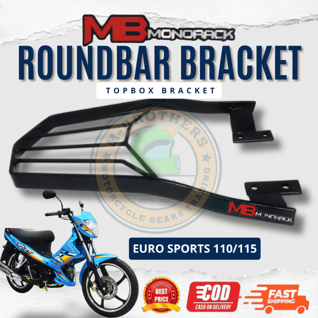 MB Monorack Bracket for (EURO MOTORS) Round Bar Topbox Bracket for ...