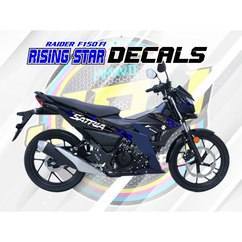 Suzuki Raider F150 FI Rising Star Decals - high Quality Sticker ...