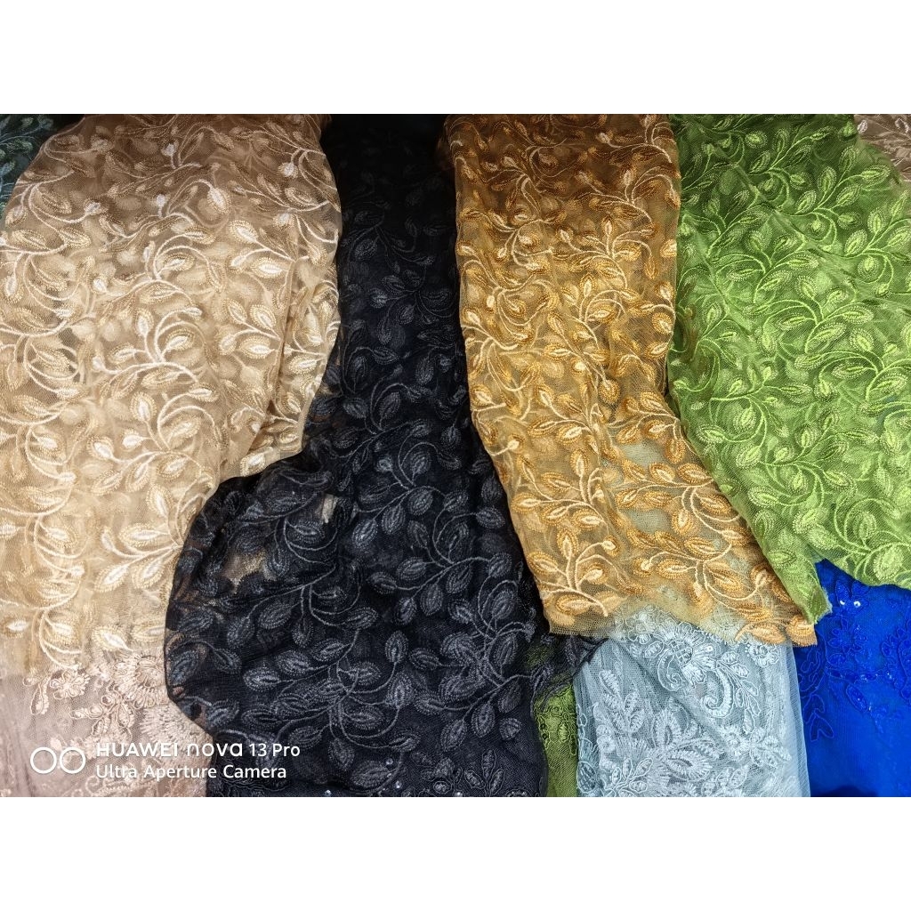 SPANISH LACE FABRICS Sold per yard (PEACOCK DESIGN 54" width) | Shopee ...