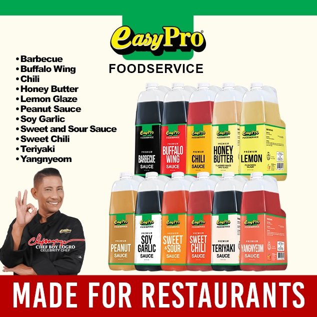 Promo!!! Easy Pro sauces 2.5kg!(Barbeque,Lemon glazed,Soy,garlic ...