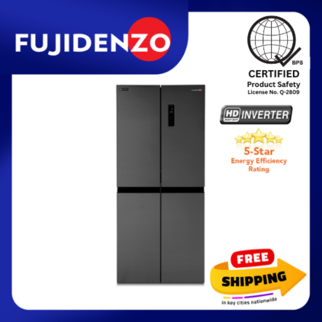 Fujidenzo HD Inverter Multi-door Ref IFR-19HB (Dark Titanium) | Shopee ...
