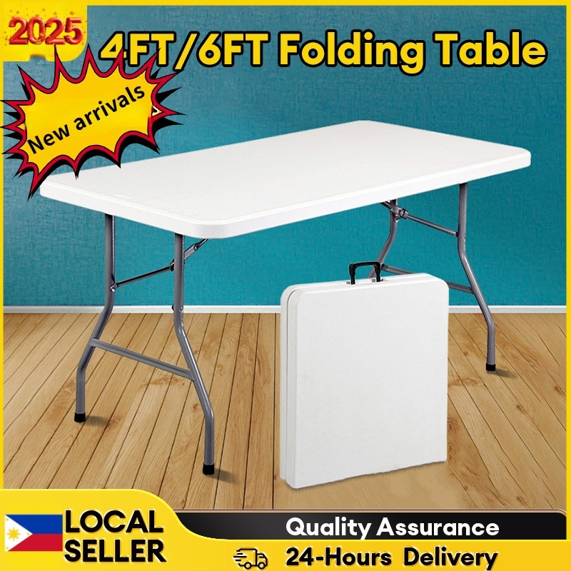 4FT 5FT 6FT Folding Table Catering Hall Buffet Heavy Duty Exhibition ...