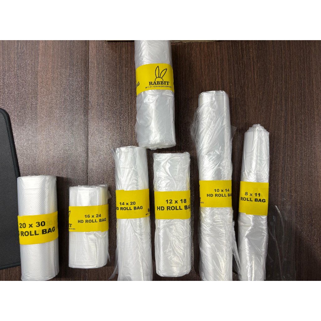 PER ROLL 20x30, 16x24, 14x20, 12x18, 10x14, 8x11 RABBIT Rollbag Heavy ...