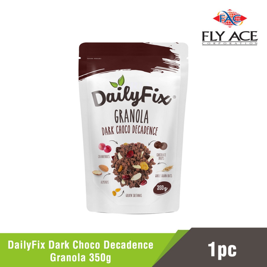 DailyFix Dark Choco Decadence Granola 350g | Shopee Philippines