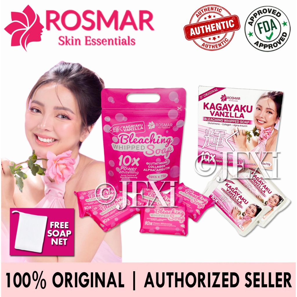 Rosmar 2025 Kagayaku Vanilla Bleaching Whipped Soap 75g (Pack or Per ...