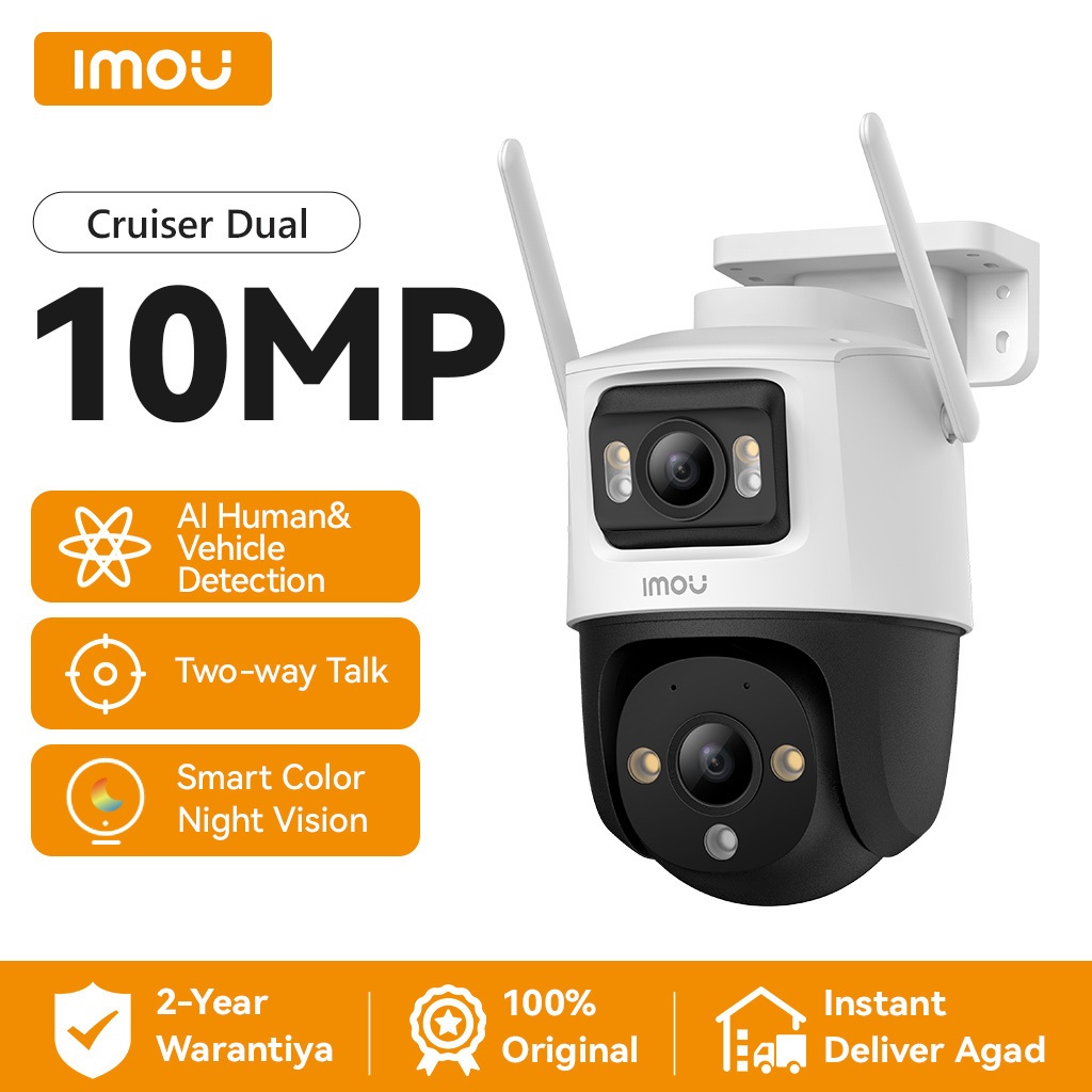 IMOU Cruiser Dual 10MP Dual Lens Outdoor Camera CCTV Security Cameras ...