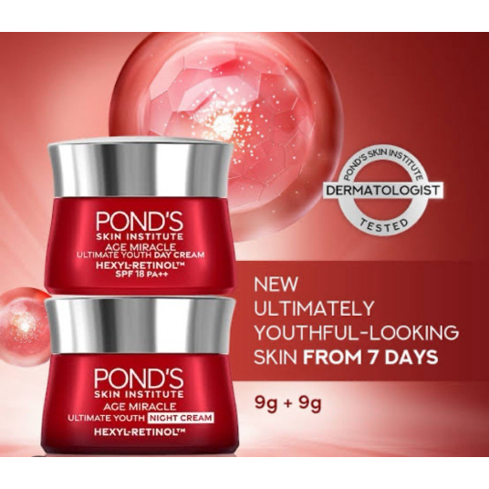 PONDS age miracle anti aging Day Cream 50g and Night Cream 50g *SOLD ...