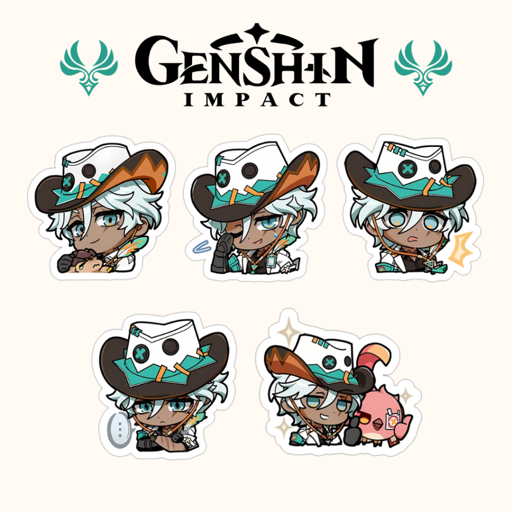 Genshin Impact Ifa Emoji Sticker Set (5pcs) | Shopee Philippines