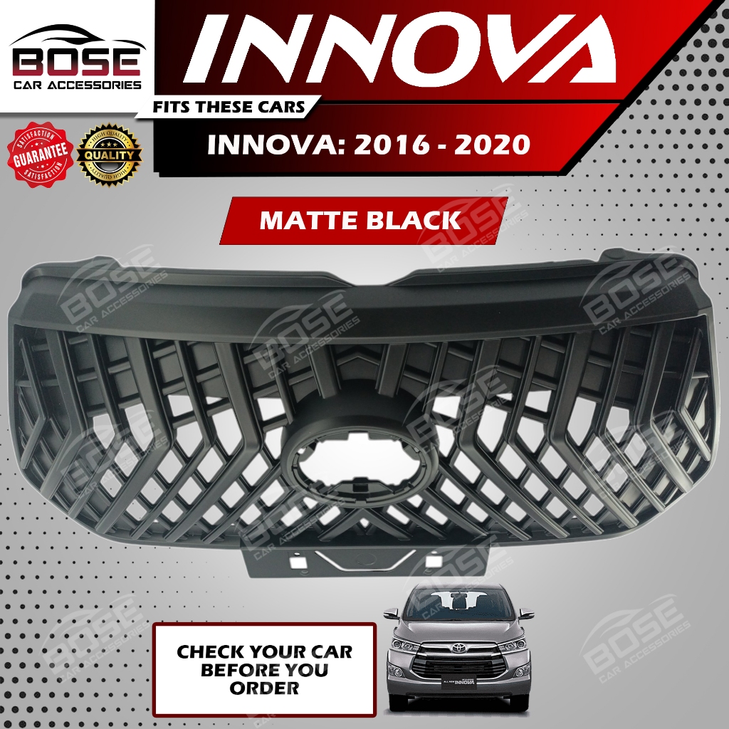 Toyota Innova V G J E 2016 - 2020 Model Front Grill Matte Black LEXUS ...