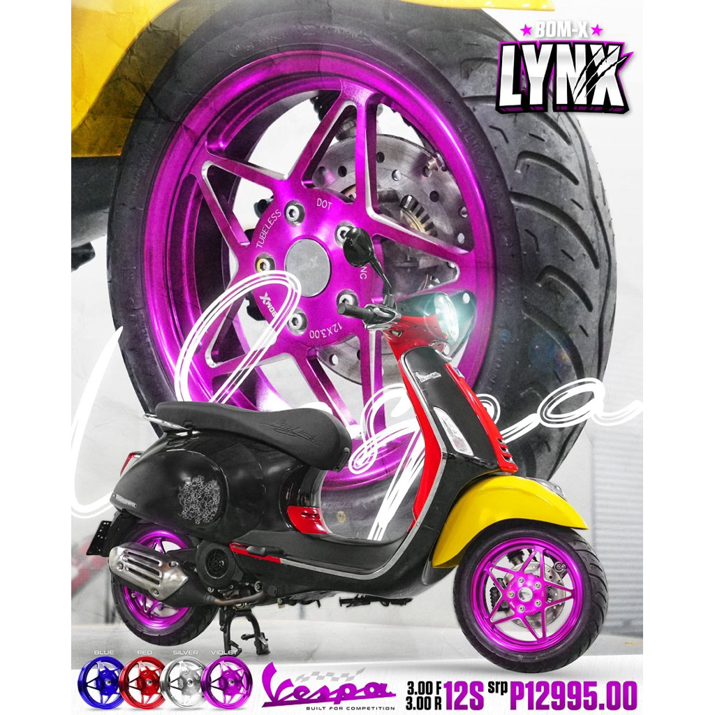 BomX Star Mags Vespa Sprint / Primavera 150 | Shopee Philippines