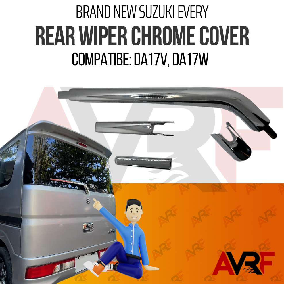 Rear Wiper Chrome Cover Trim for Suzuki Every DA17 – Stylish ABS ...