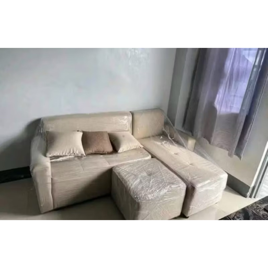Brand new mini L-shape sofa set fabric | Shopee Philippines