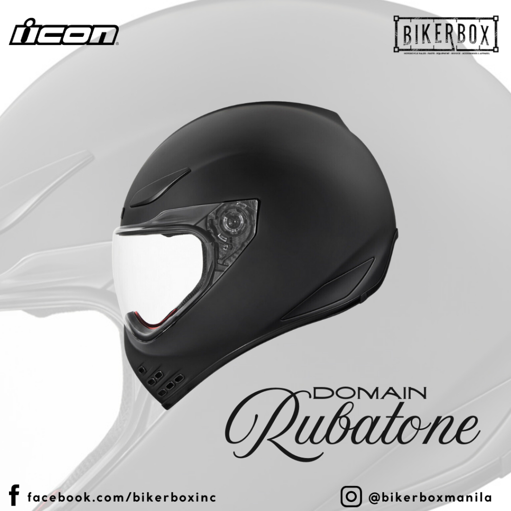 ICON DOMAIN HELMET CORNELIUS BLACK HELMET | Shopee Philippines