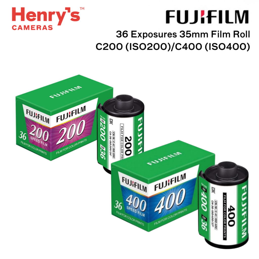 FUJIFILM C200 ISO 200/ C400 ISO 400 COLOR NEGATIVE FILM ROLL - 36 ...