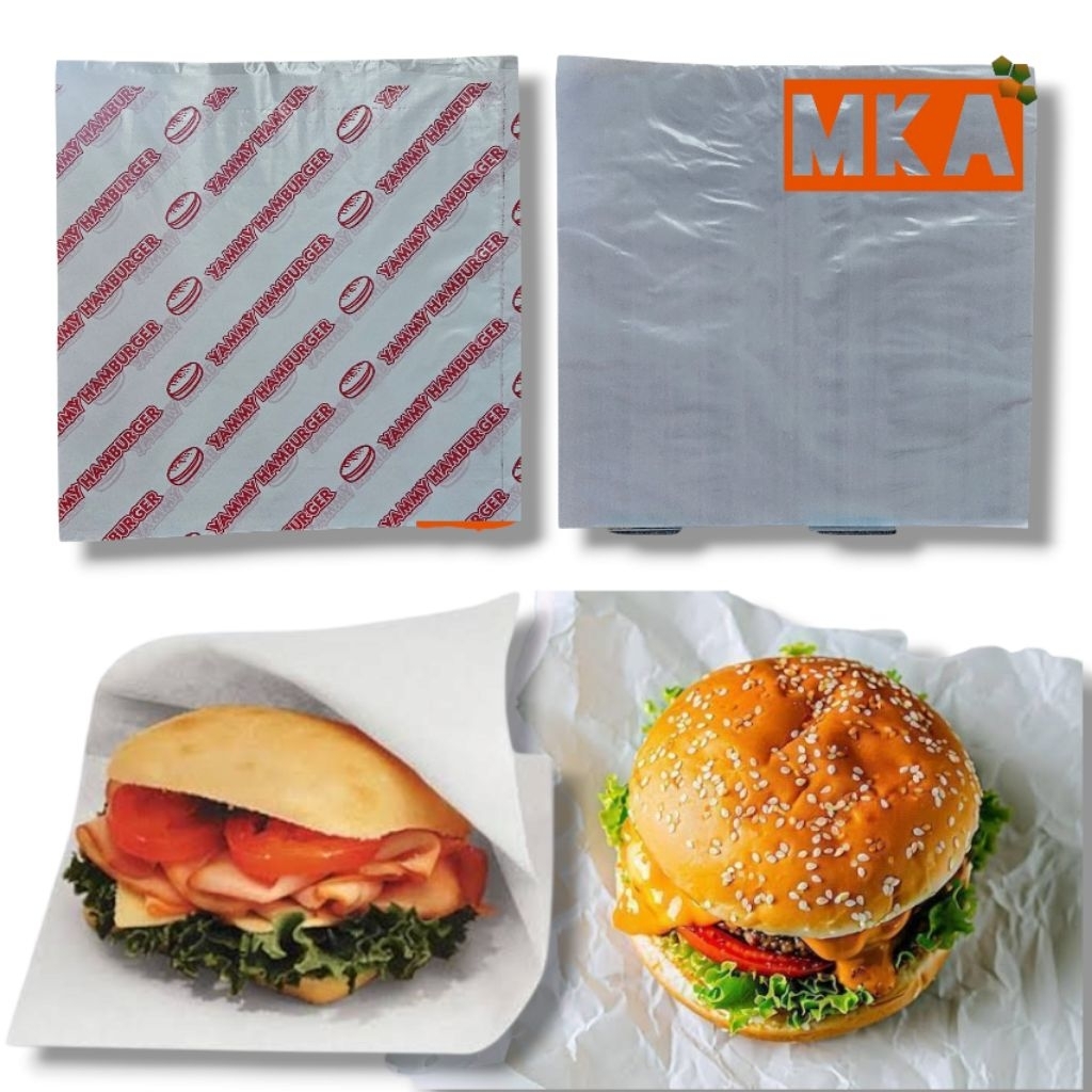 Plastic Burger Wrapper 100pcs | Shopee Philippines