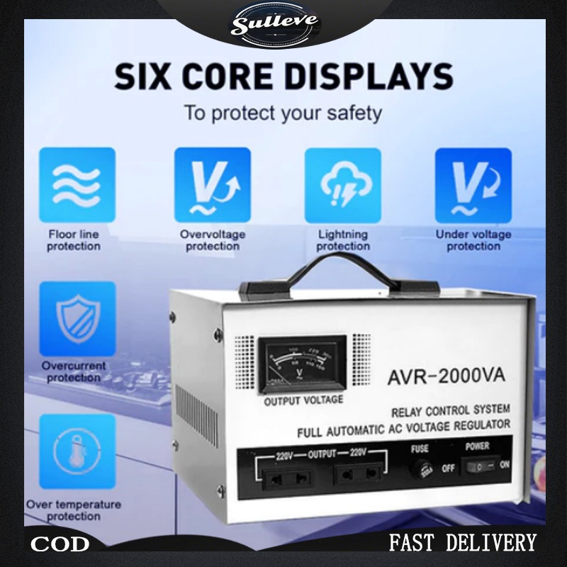 (COD)2000VA AVR For Refrigerator Automatic Voltage Regulator AVR 220V ...