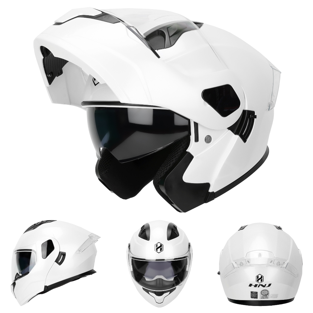 HNJ 937 HNJ 601 Men's Modular Helmet Full Face Motorcycle Dual Visor ...