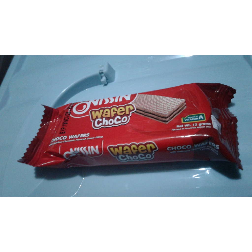 NISSIN WAFER CHOCOlate CREAM HALAL VITAMIn SNACKS soft FOOD single ...