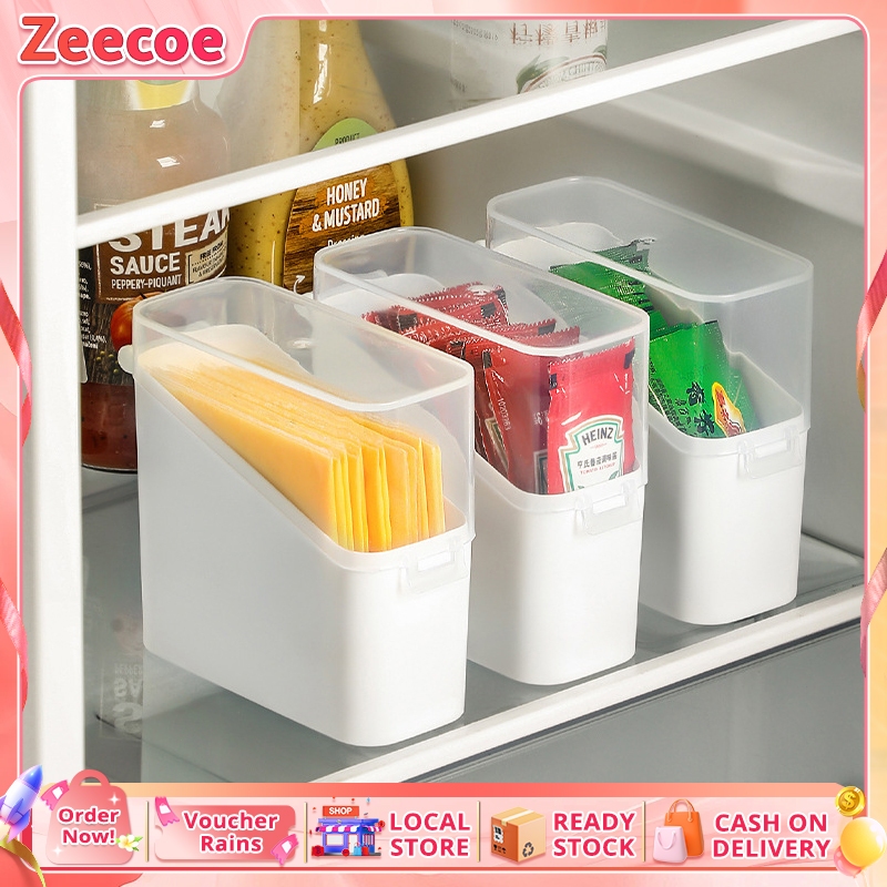 Plastic Storage Box Refrigerator Cheese Slice Storage Preservation Box ...
