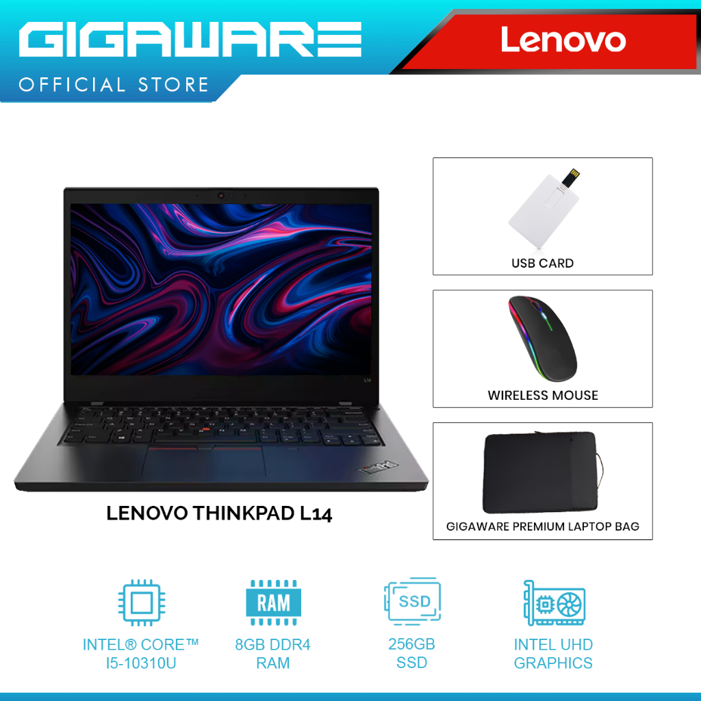 Lenovo Thinkpad L14 14" FHD (1920x1080), Intel Core i5-10310U 8/16/32GB DDR4 RAM, 256/512GB/11TB ...