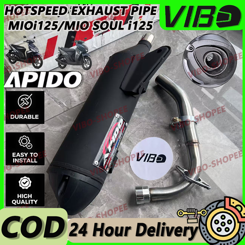 Apido Pipe For Mio Sporty V3 Pipe Muffler 1 Set Mio i125 /Soul i125 ...