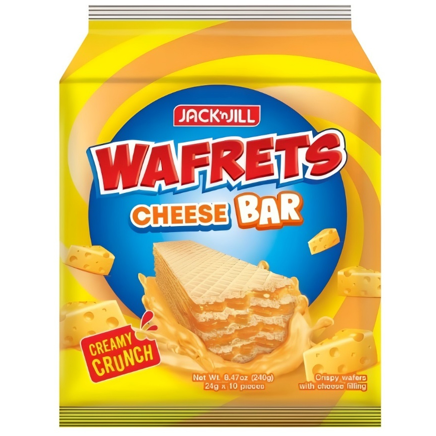 Jack N Jill Wafrets Cheese Brix 24gx10s | Shopee Philippines