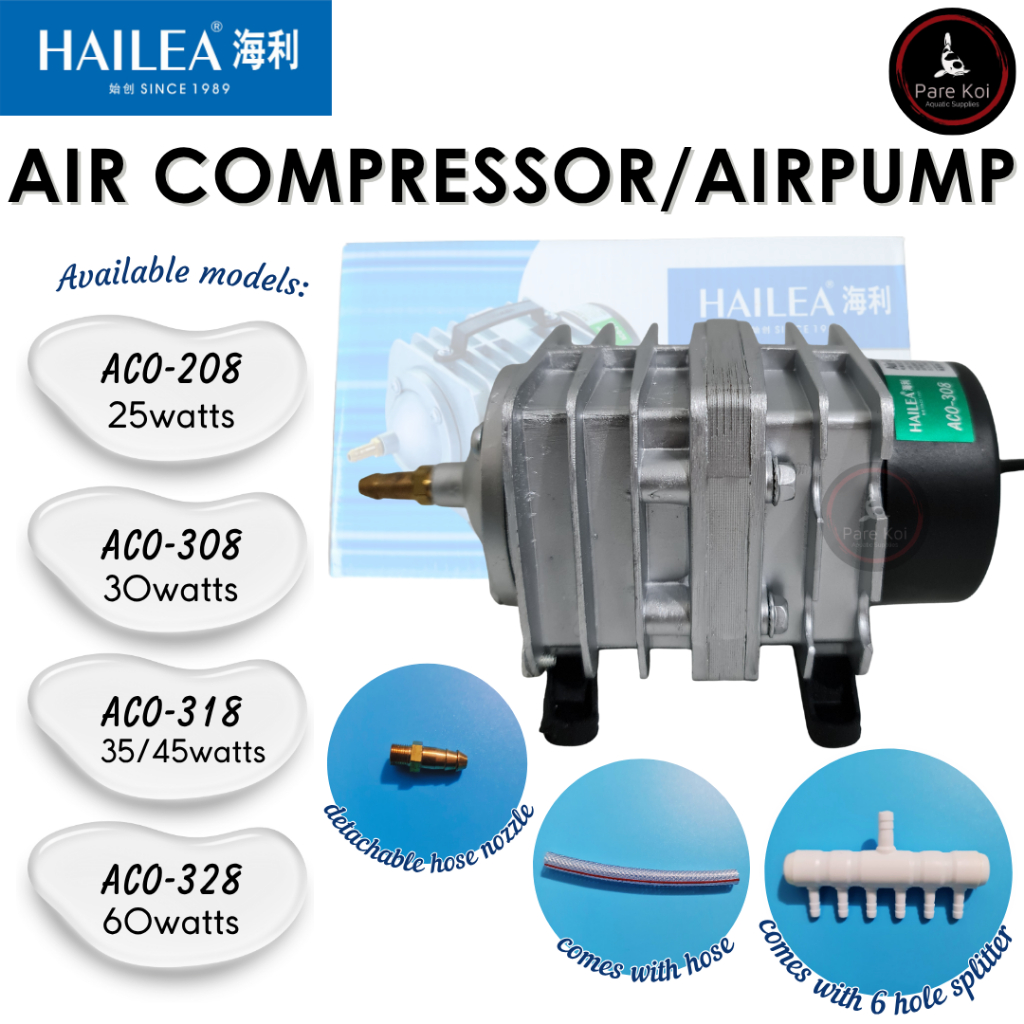 Hailea Air Compressor Airpump ACO-208 ACO-308 ACO-318 ACO-328 for Pond ...