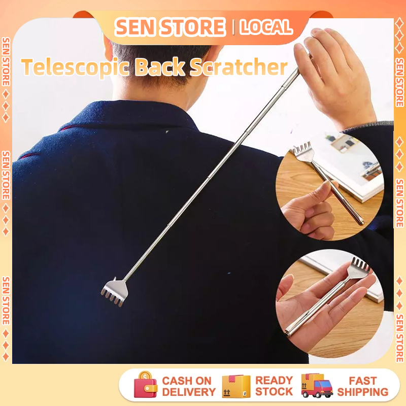 Back Scraper Telescopic Retractable Scratcher Extendable Body Massage ...
