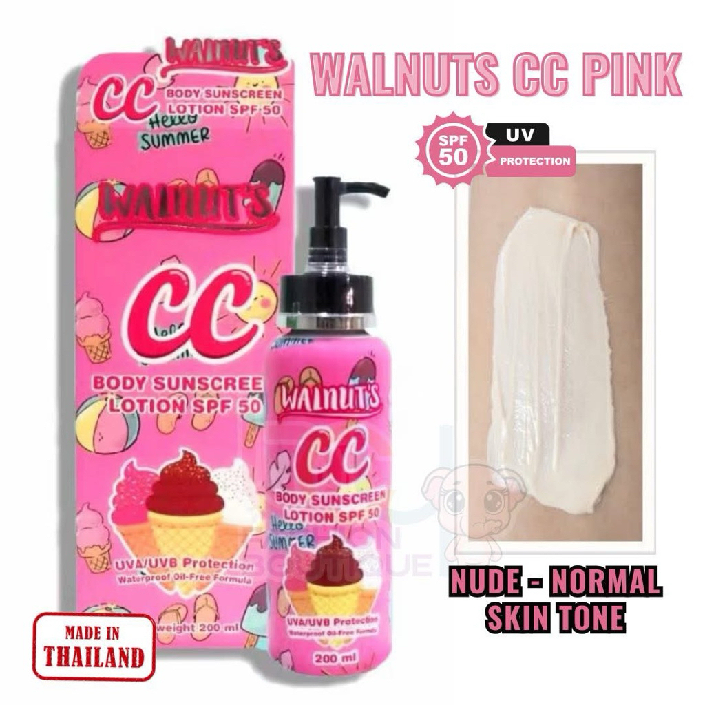 WALNUT'S CC BODY SUNSCREEN (made in thailand) | Shopee Philippines