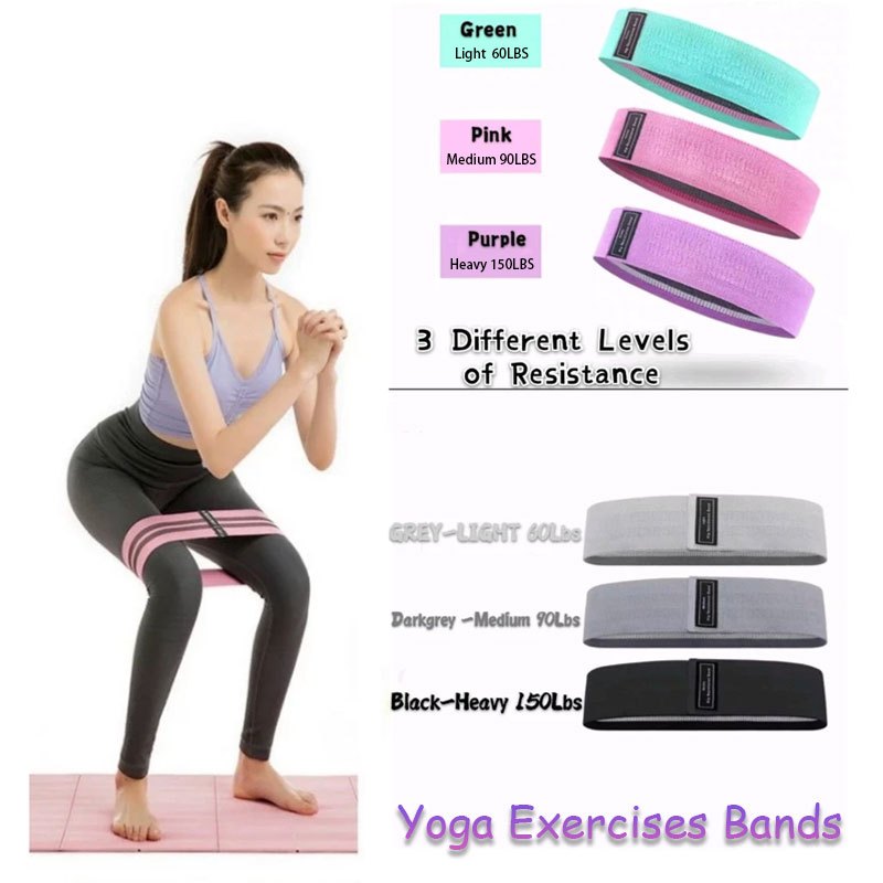 Yoga band Durable Pull Band Hip Circle Anti-slip Gym Fitness Bands ...