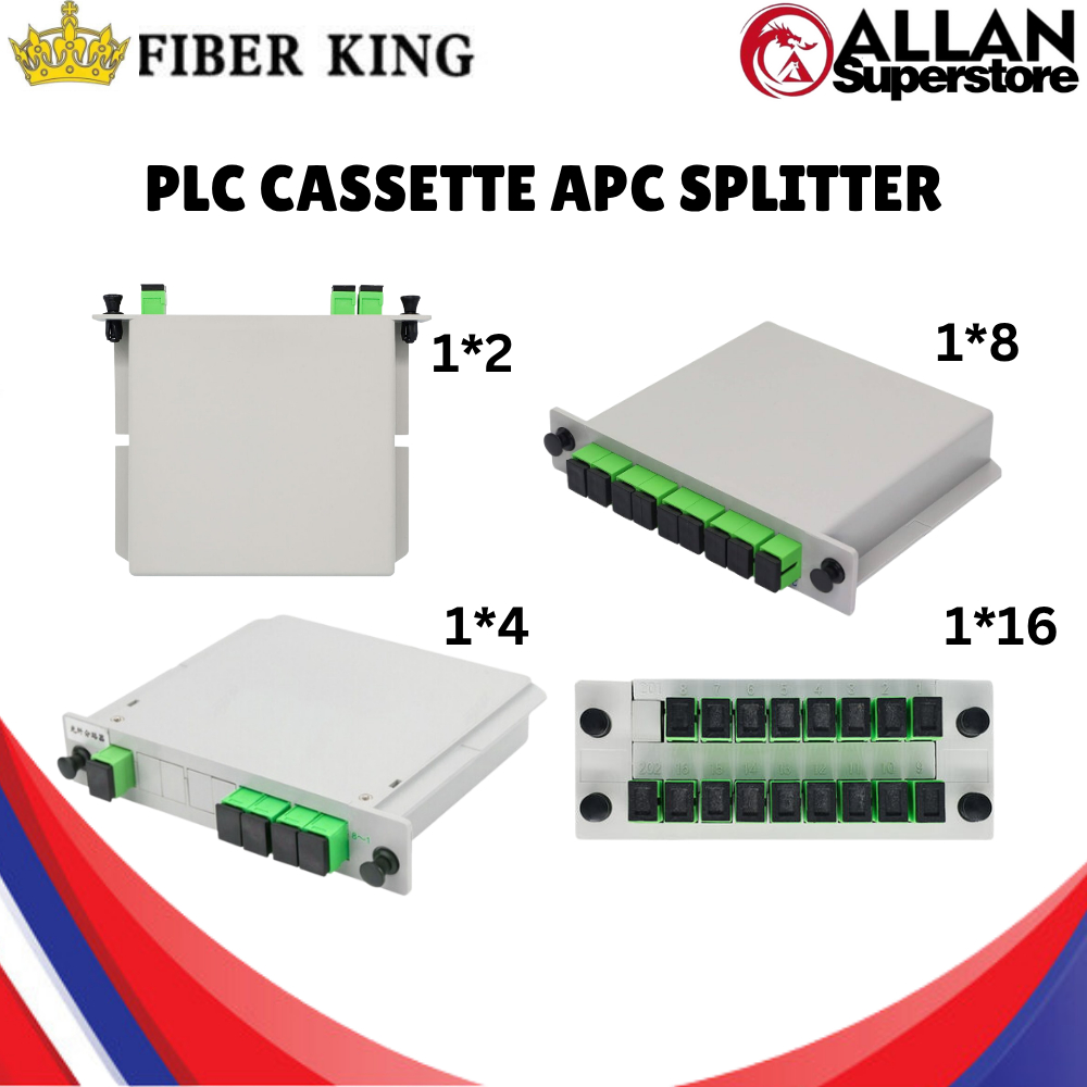 Fiber King Fiber Optic PLC Splitter Sc APC 1x2 1x4 1x8 1x16 Sc Splitter ...