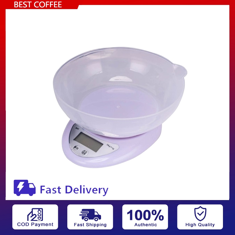 ️Kitchen Scale With Tray Food Scale Digital Weighing Scale Kitchen LED ...