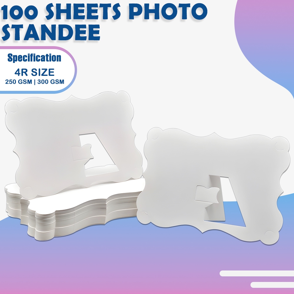 Photo Standee for Photobooth 4R / 5R Photo Standee Frame 250gsm ...