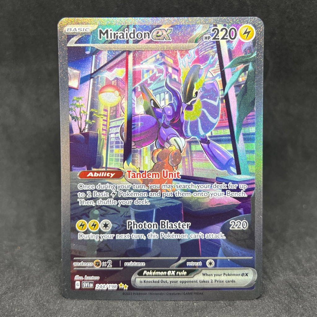 Pokemon TCG Miraidon ex Special Illustration Rare 244/198 2023 Scarlet ...