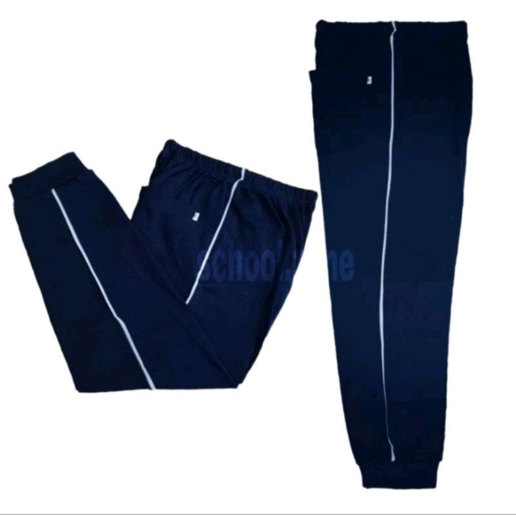 jogging pants -PE Uniform for kids (navy blue) | Shopee Philippines