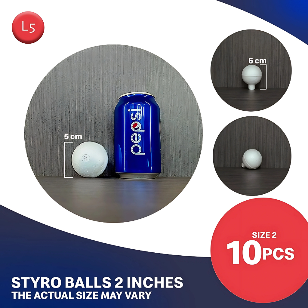 Styro Balls Size 2" 2.5" (Sold by 10s) | Shopee Philippines