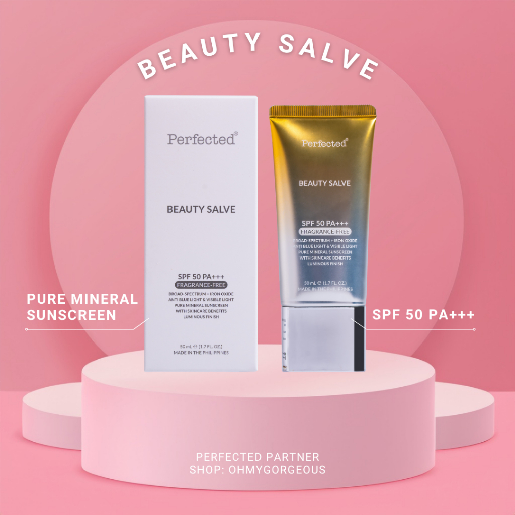 Perfected Beauty Salve Pure Mineral Sunscreen SPF50 PA+++ | Shopee ...