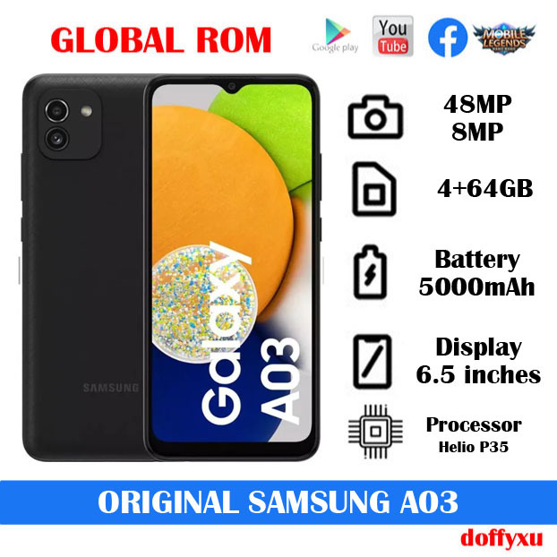 Samsung Galaxy A03 4GB RAM 64GB Original | Shopee Philippines