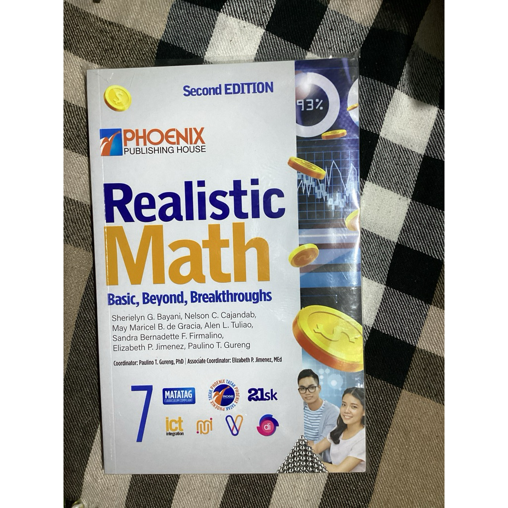 Realistic Math 7 (MATATAG) | Shopee Philippines