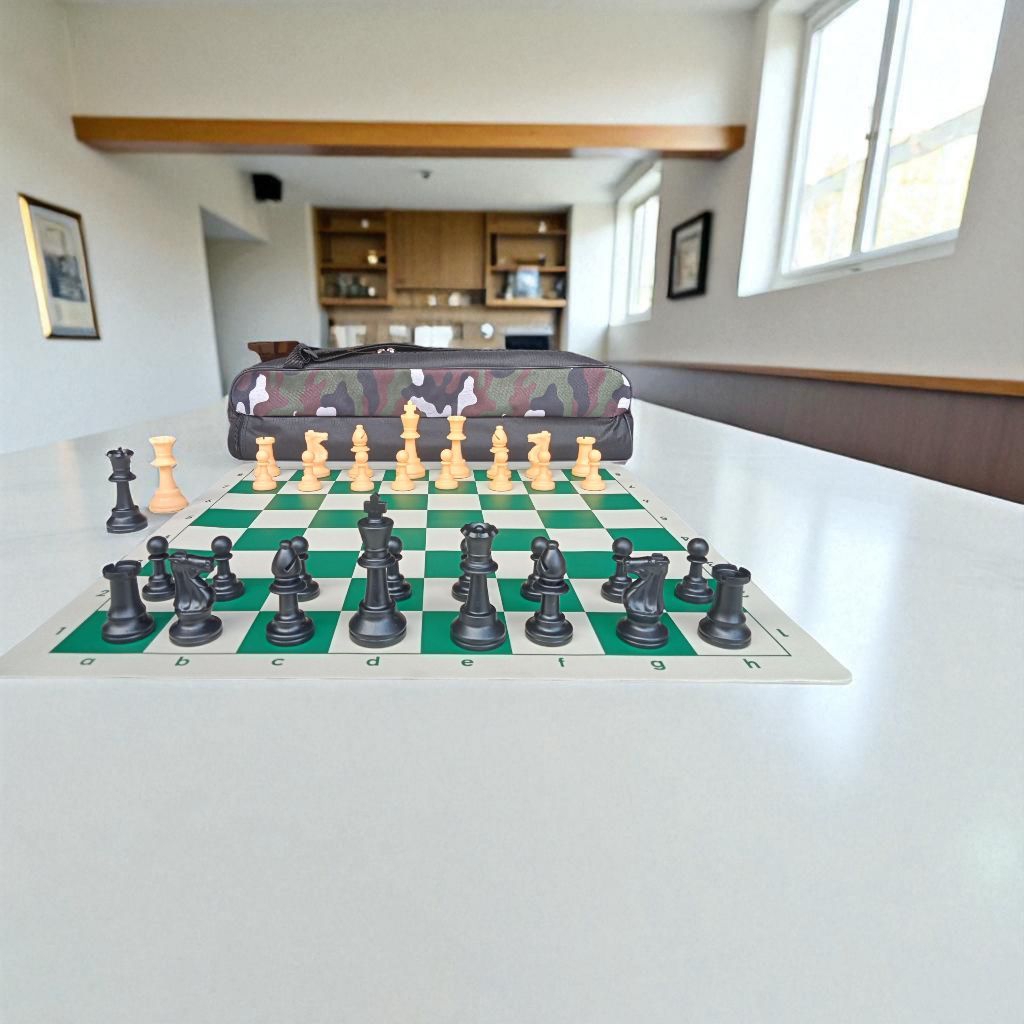 weighted chess set with vinyl chess mat | Shopee Philippines