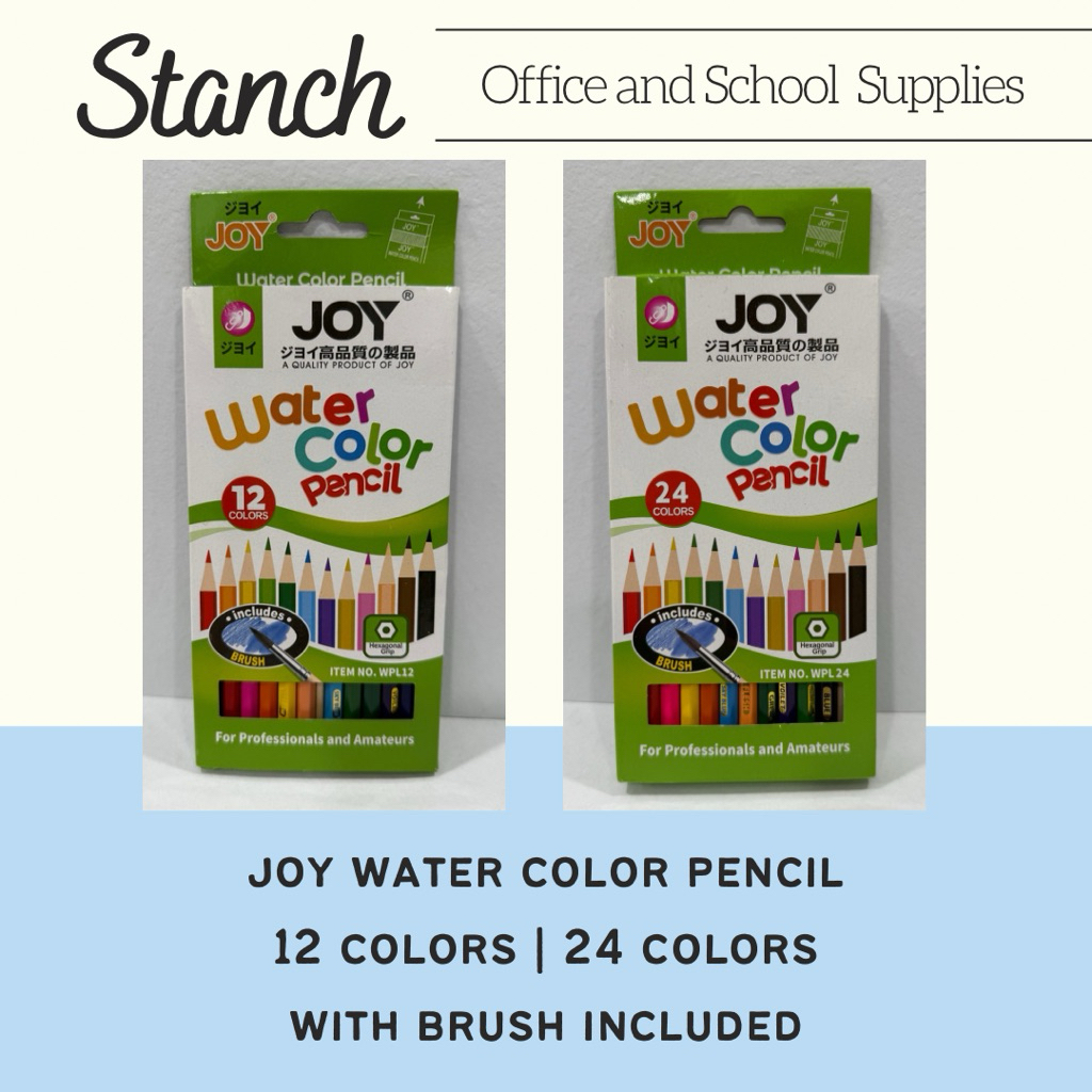 Joy Water Color Pencil 12’s | 24’s | Shopee Philippines