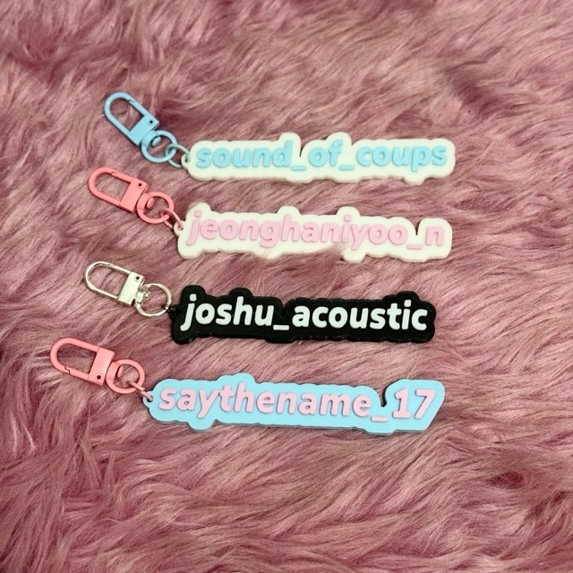 Seventeen IG Handles 3D Printed Keyrings V2 | Shopee Philippines