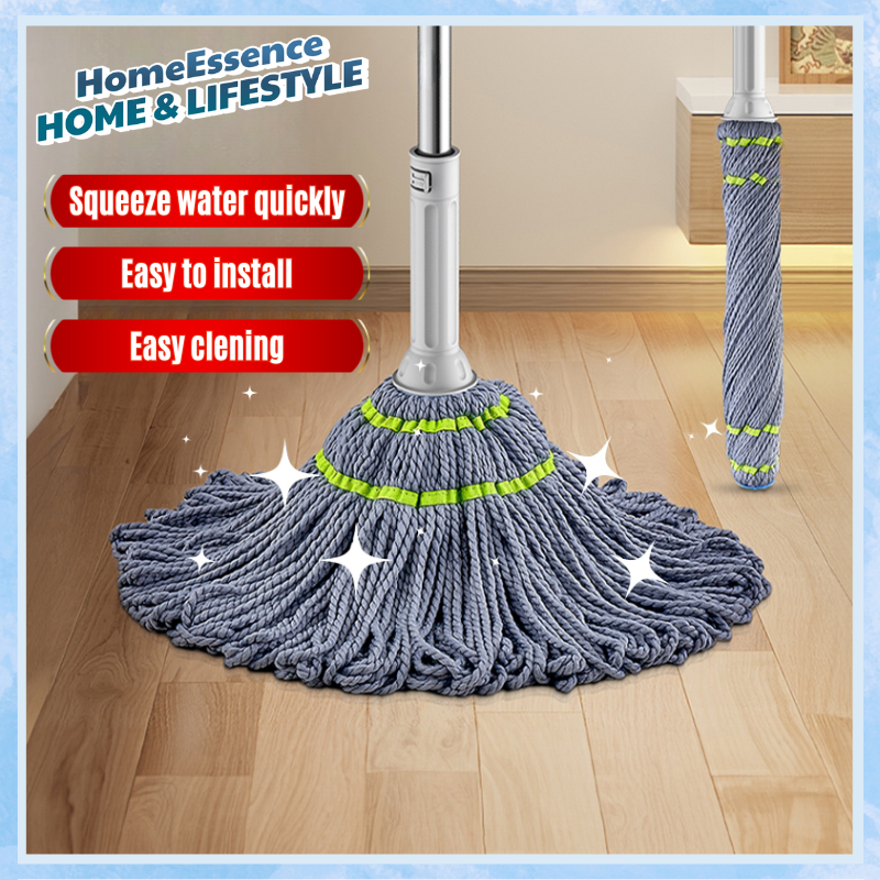 Spin Mop Magic Mop 360 Degree Self-Wringing Floor Mop Easy Cleaning ...