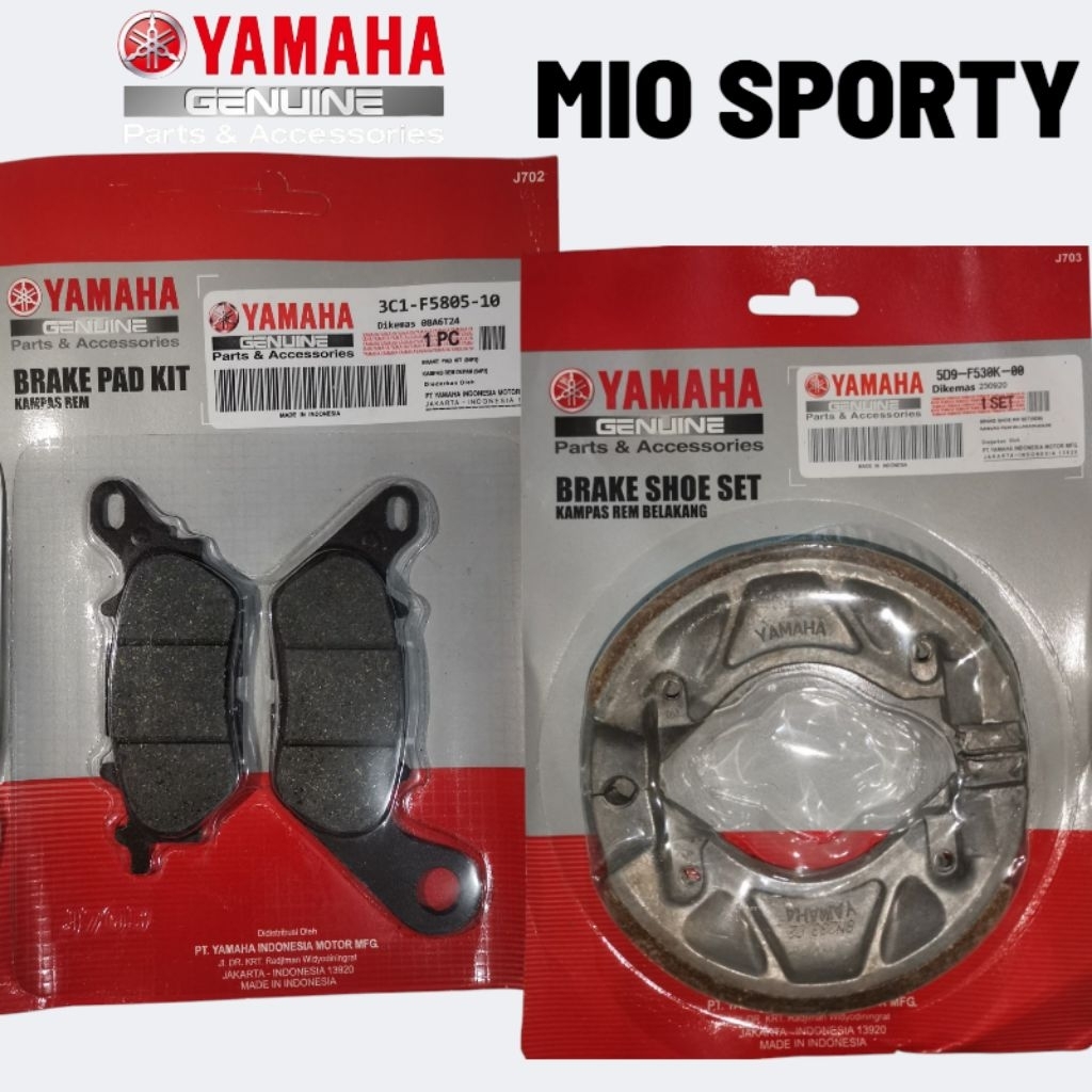 YAMAHA MIO SPORTY BRAKE PAD SET FRONT AND REAR | Shopee Philippines