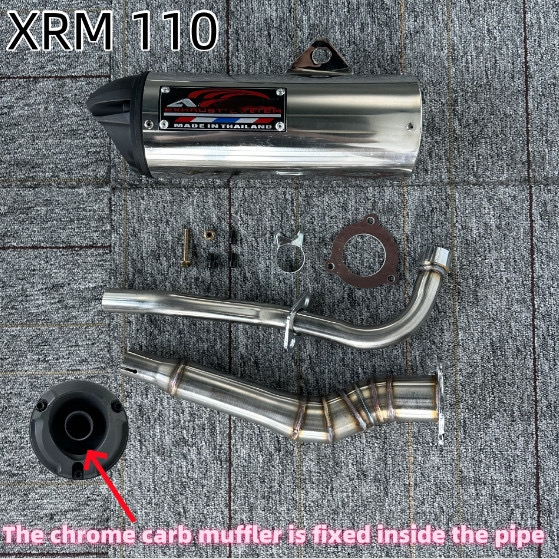 Pipe XRM 110 Carb /XRM125 /Raider150 Carb Mufiler Exhaust Pipe 1Set ...