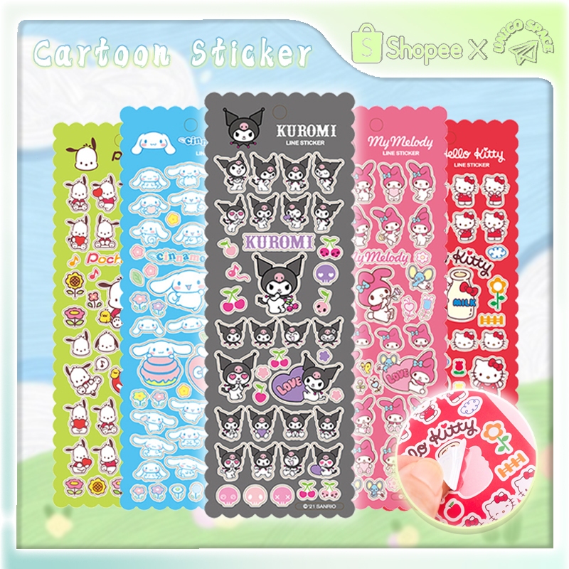 UNICO Cartoon Sticker Sanrio Laser Notebook Sticker Goo Card Sticker ...